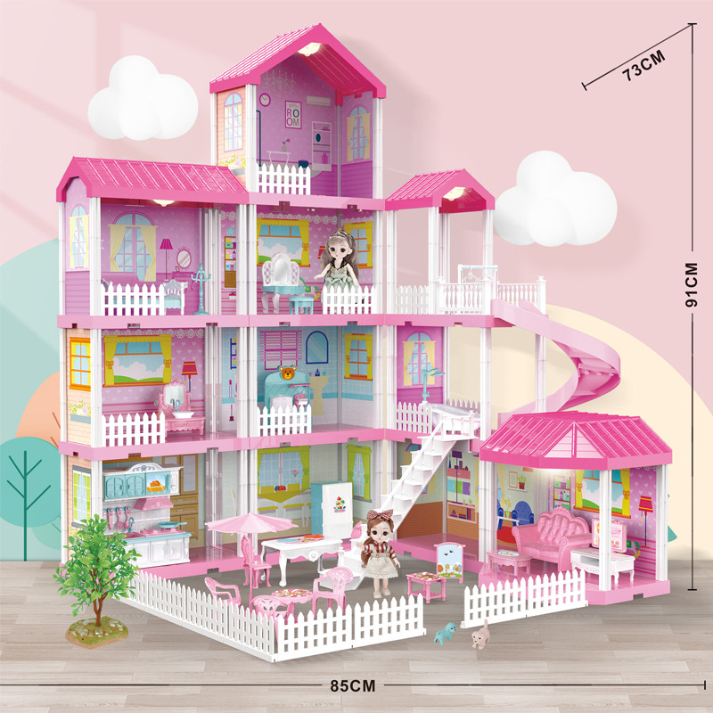 Buy Self Assembly Model House Game Diy Gift Villa Dollhouse Toy from ...