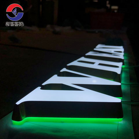 Buy Shining Factory 3d Acrylic Led Illuminated Letters Digital Signage ...