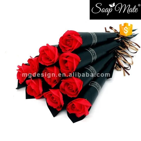 Buy Single Rose Soap Flower Colors Handmade Organic Soaps 1pcs Roses ...