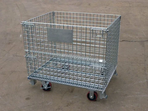 Buy Stackable Storage Cages Heavy-duty Electric Galvanized Metal Wire ...