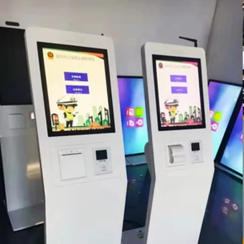 Buy Stand Kiosk Android Win10 19 Inch Subway Touchscreen Kiosk Rfid ...