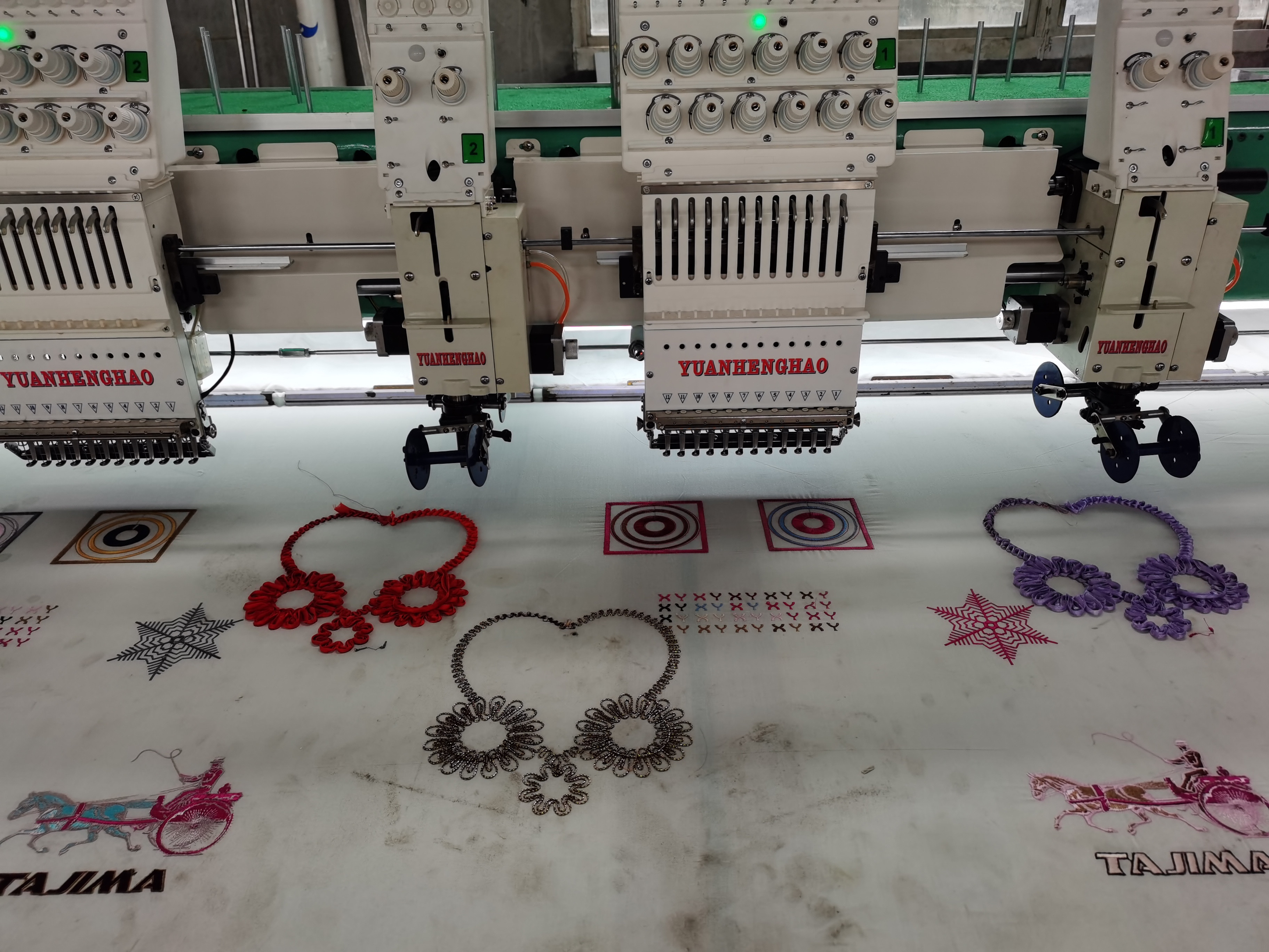 Buy Taping Embroidery Machine 12 Needles 2 Heads Cording Embroidery ...