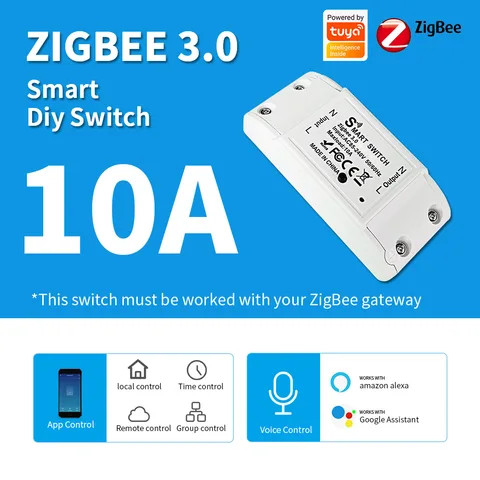 Buy Tuya Wifi Zigbee 10a 16a Smart Switch Module Smart Home Automation ...