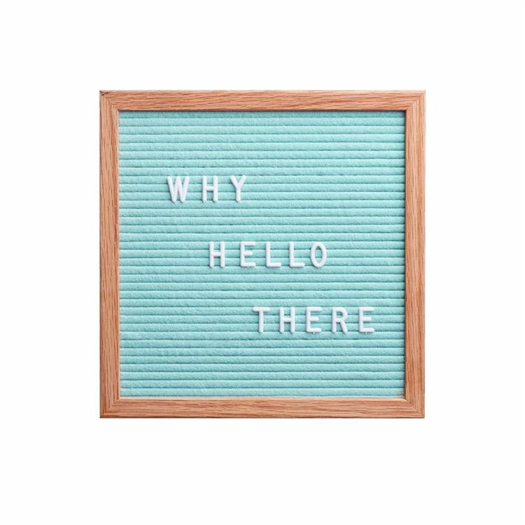 Buy Upin Oak Wooden Frame Message Board Plastic Letters Numbers Symbols ...