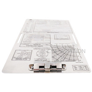 Buy Vfr Pilot Kneeboard A4 Brushed Aluminum Board Cya Clipboard With ...