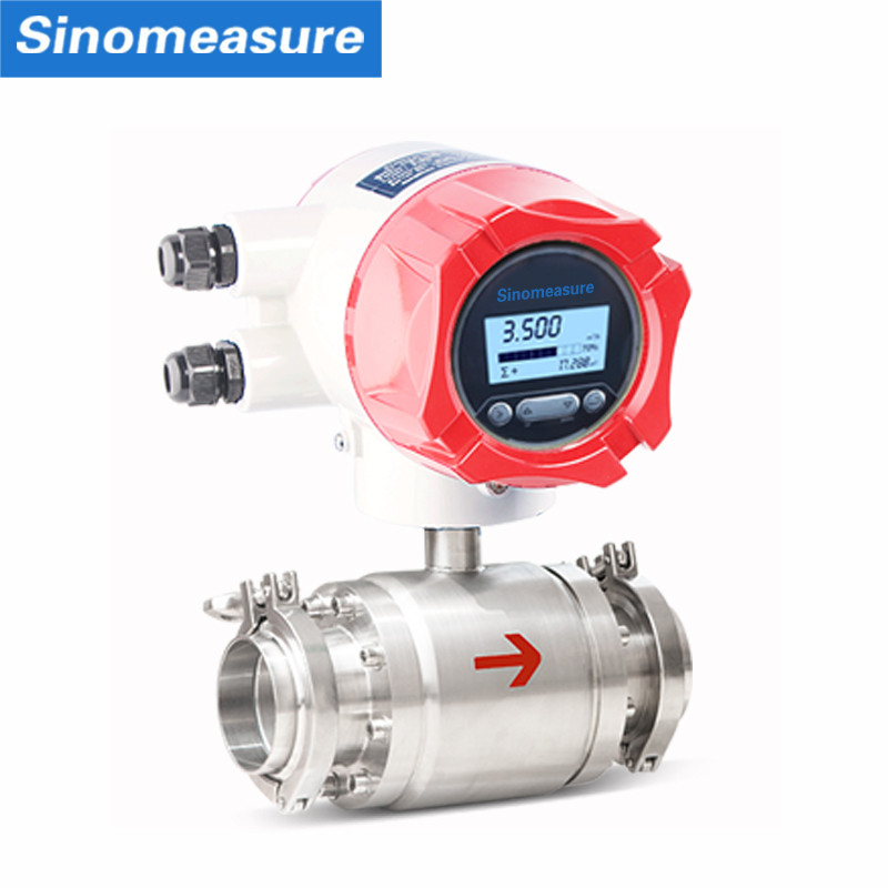 Buy Water Magmeter Flow Sensor Magnetic Flow Meter Battery Powered Converter 2 Inch Magnetic ...