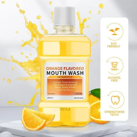 Buy Wholesale 250ml Cool Mint Orange Blueberry Flavored Mouthwash ...