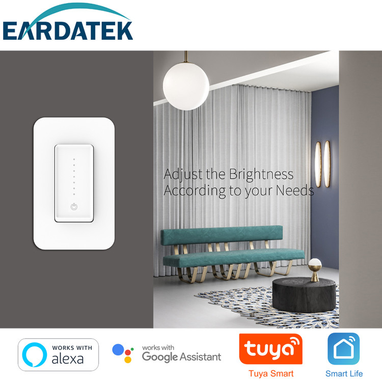 Buy Wifi Connection Sound Control Light Switch Dimmer Smart With Touch ...