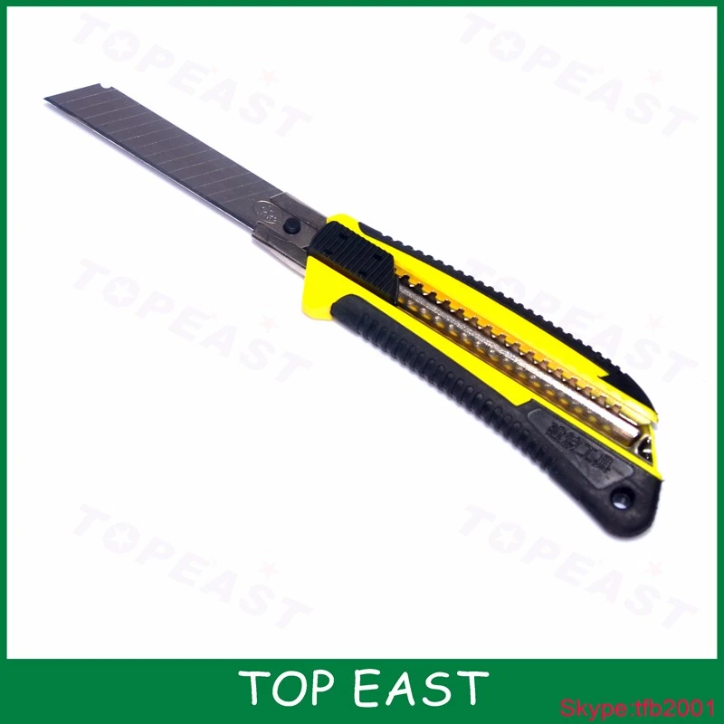 Buy Yellow +black Color Plastic Handle Utility Cutter Art Knife from ...