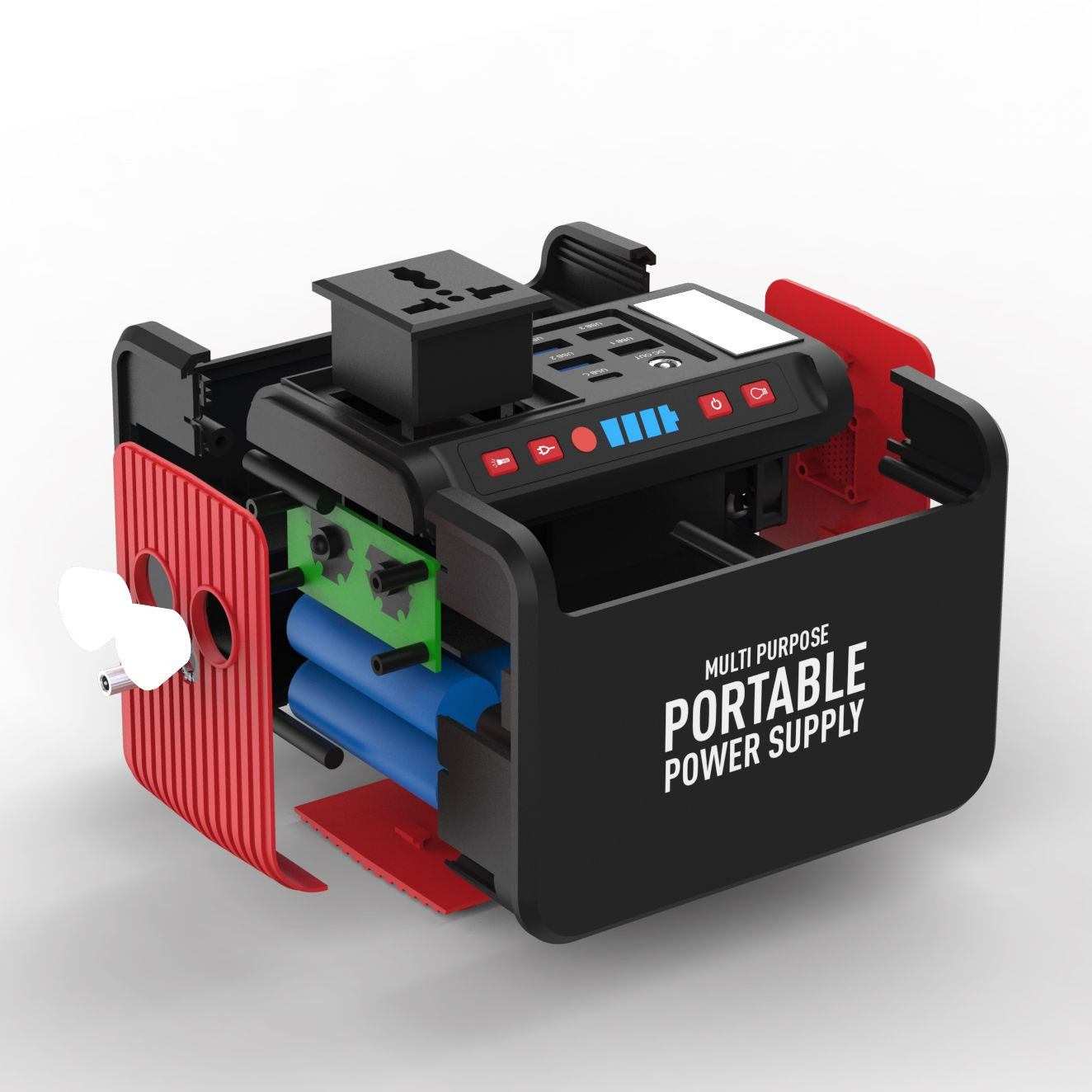 Buy Cdkmax 80w High Capacity Solar Rechargeable Portable Power Station ...