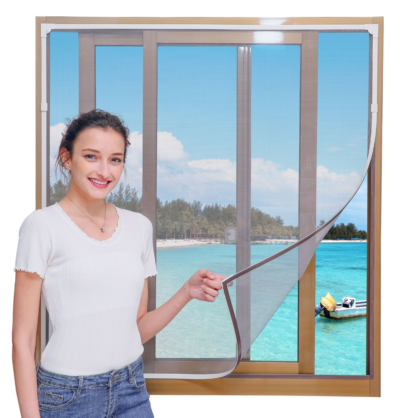 Buy Blindsoutlets Magnetic Window Screen from Haining Alpha Trading Co ...