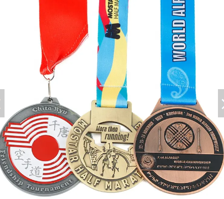 Buy Custom Gold Silver Metal Medal Award Competition Zinc Alloy Enamel ...