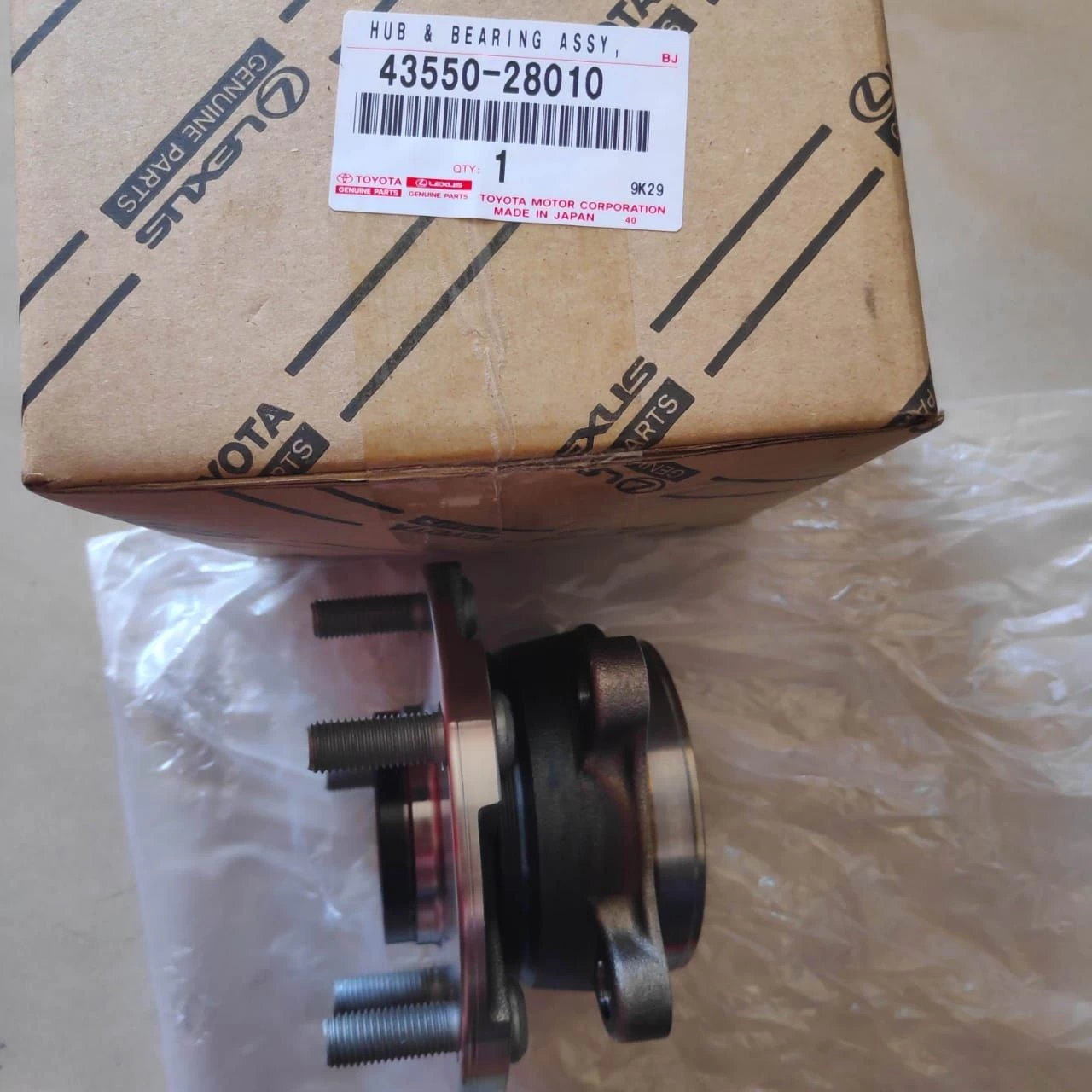 Buy Hub Bearing 43550-28010 from Car Genuine Parts, Indonesia ...
