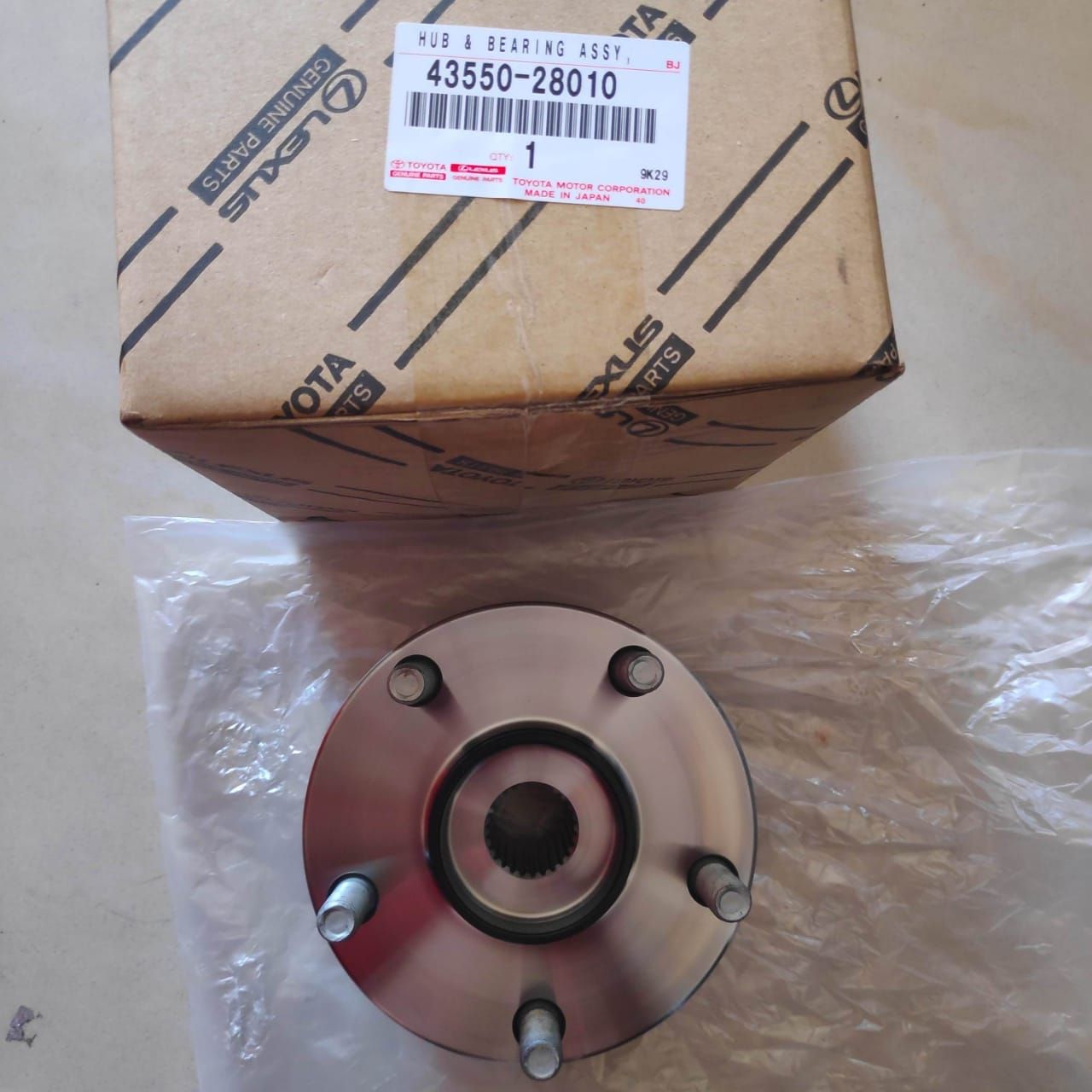 Buy Hub Bearing 43550-28010 from Car Genuine Parts, Indonesia ...
