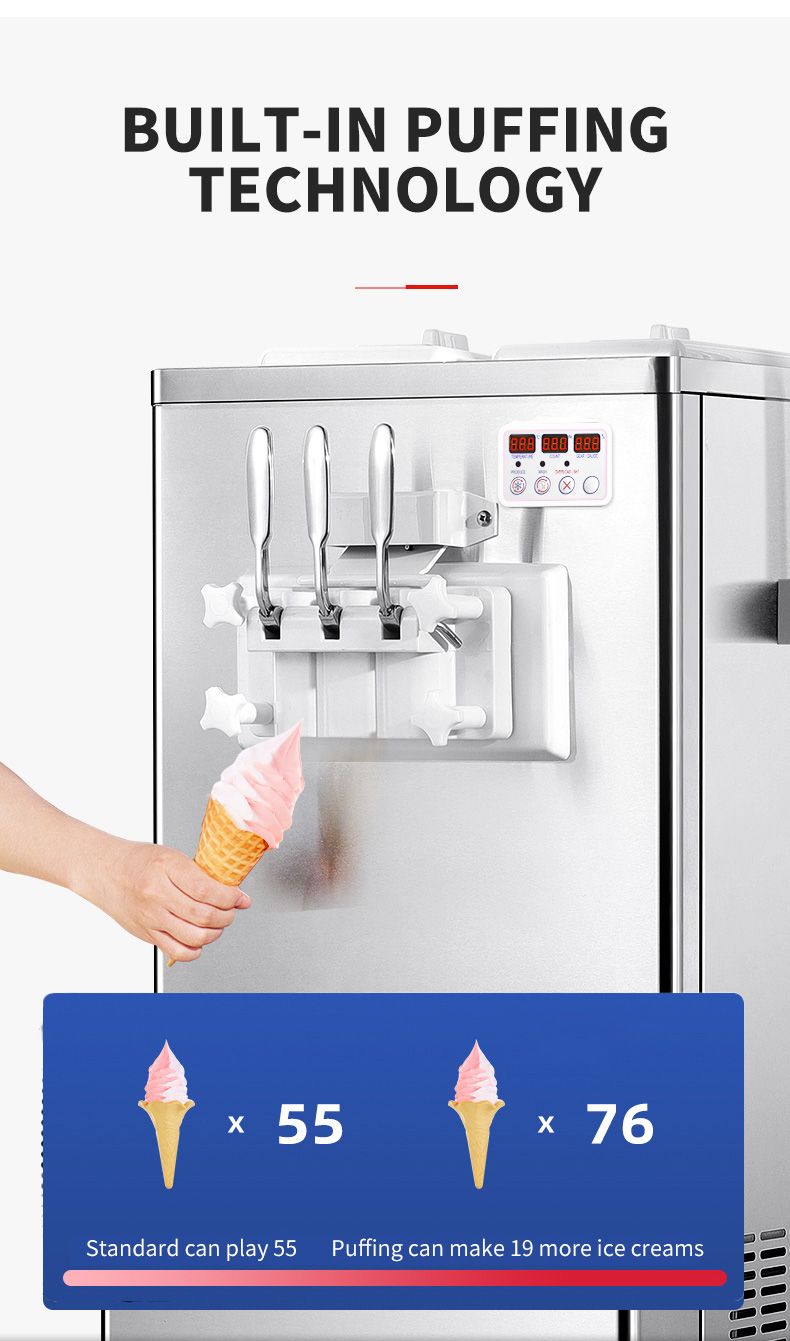 Buy Commercial Frozen Cone Roll Ice Cream Machine from Shanghai Enbo E ...