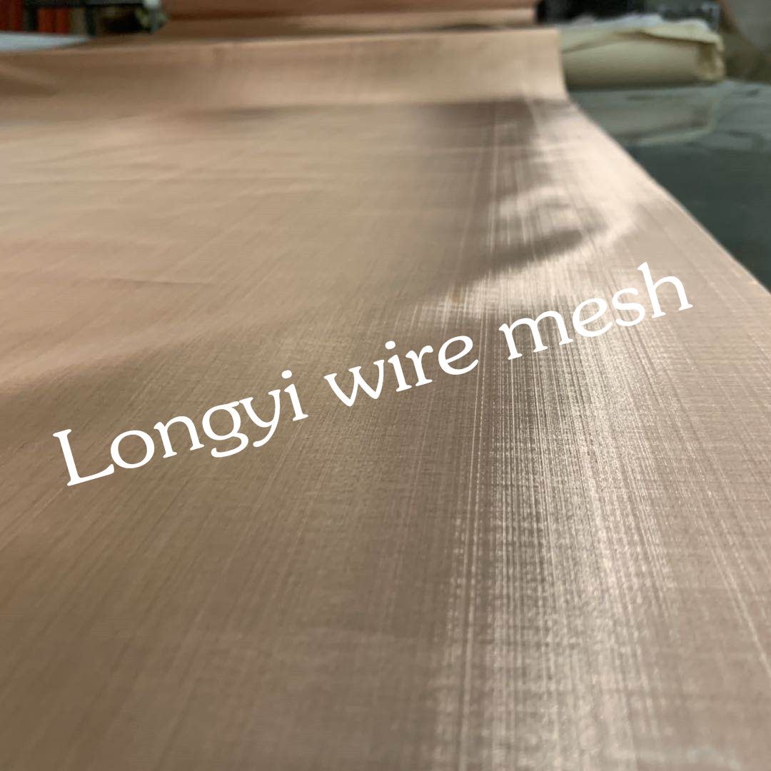 Buy Rf Emf Emi Shielding Red Copper Wire Mesh 35 40 45 50 60 77 100 150 ...