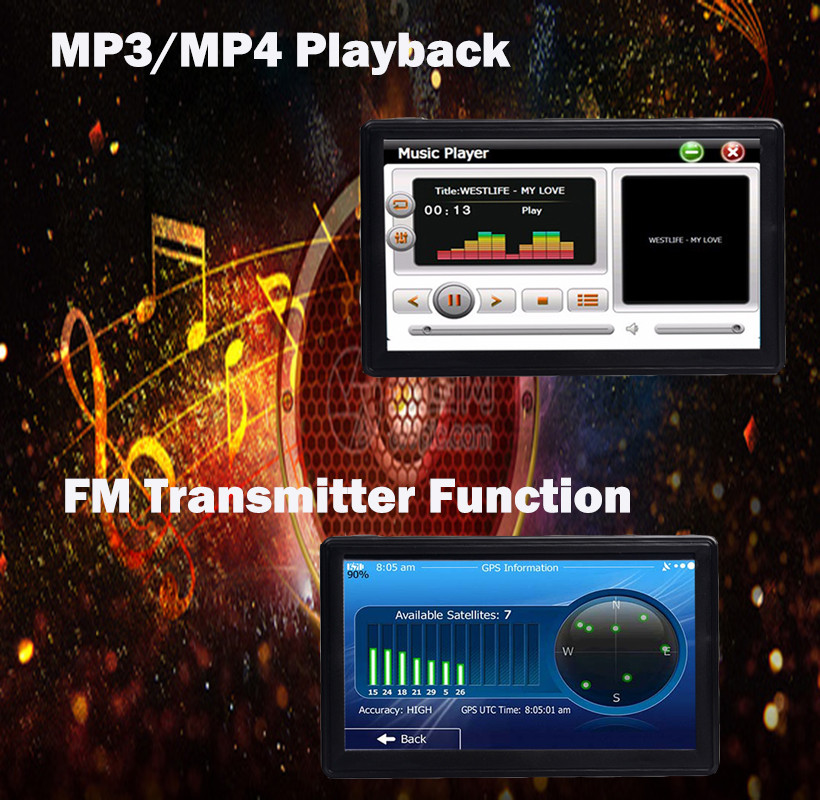 Buy 7 Inch Wince 256mb+8gb Car Avin Gps Navigation Fm 800*480 Latest ...