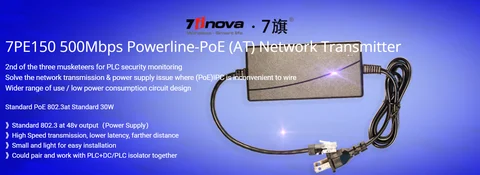 Buy 7inova Poe Powerline Ethernet Adapter Av600 Homeplug Av Adapter For ...