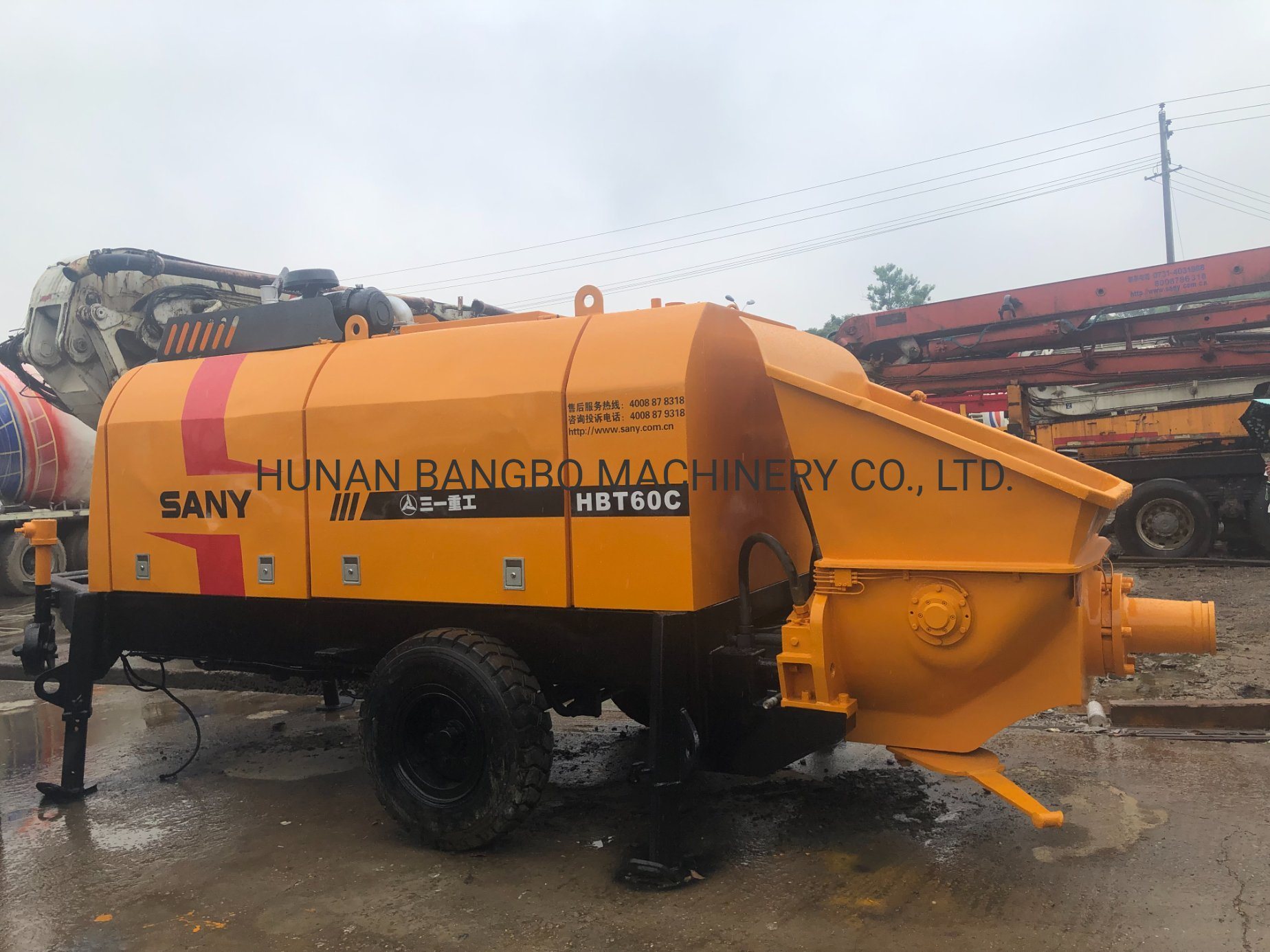 Buy 8mpa Portable Stationary Concrete Trailer Pump Diesel Mini Cement ...