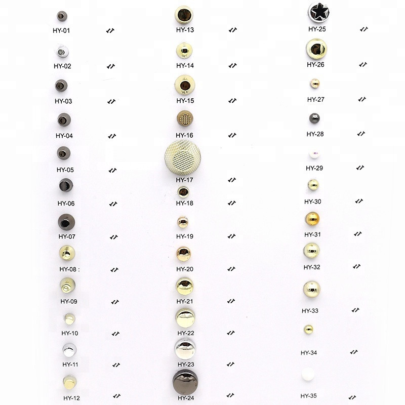 Buy Abs Plastic Decorative Rivets Wholesale Multicolor Variety Of Multi ...