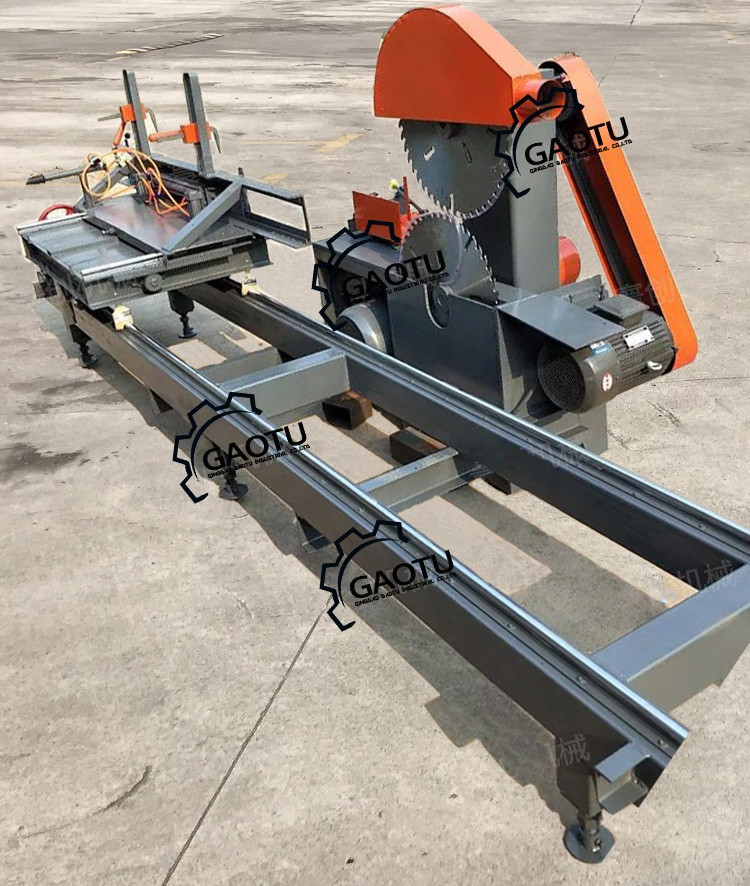 Buy Automatic Electric Round Log Table Sliding Cutting Machine Wood Saw ...