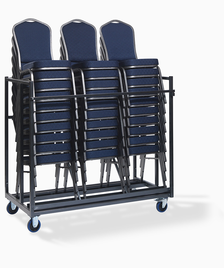 Buy Banquet Stackable Stackchair Chair Trolley Furniture Metal ...