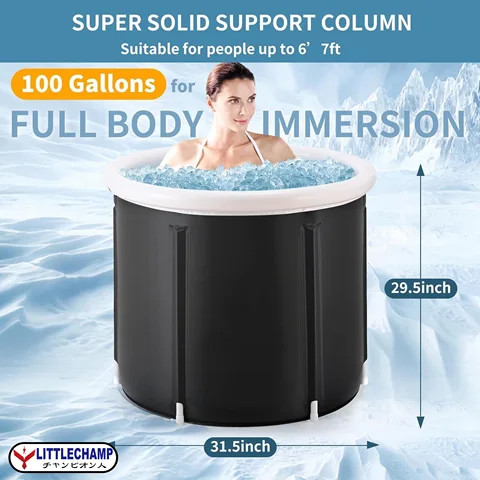 Buy Bath Tub Robust, Inflatable Cold Plunge Tub For Athletes Recovery ...