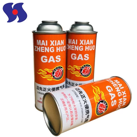 Buy Butane Gas Aerosol Can For Portable Cartridge Necked In 65*180mm ...