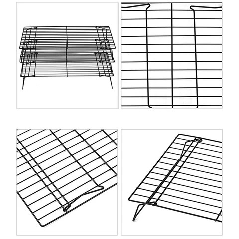 Buy Carbon Steel 3 Tier Nonstick Stackable Cooling Rack Cake Biscuit ...