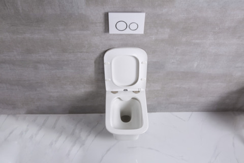 Buy Ceramic Wall Mounted Square Flush Toilet Bathroom Wc Sanitary Ware ...