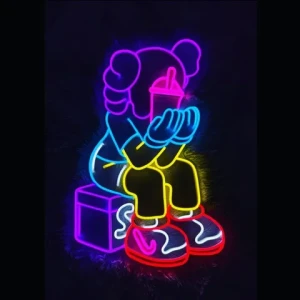 Buy Custom Kaws Neon Sign Custom Logo Neon Light Sign Bar Neon Outdoor ...