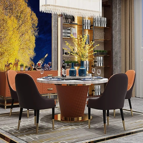 Buy Dining Room Furniture Home Round Table A Manger Complet 8 Seater ...
