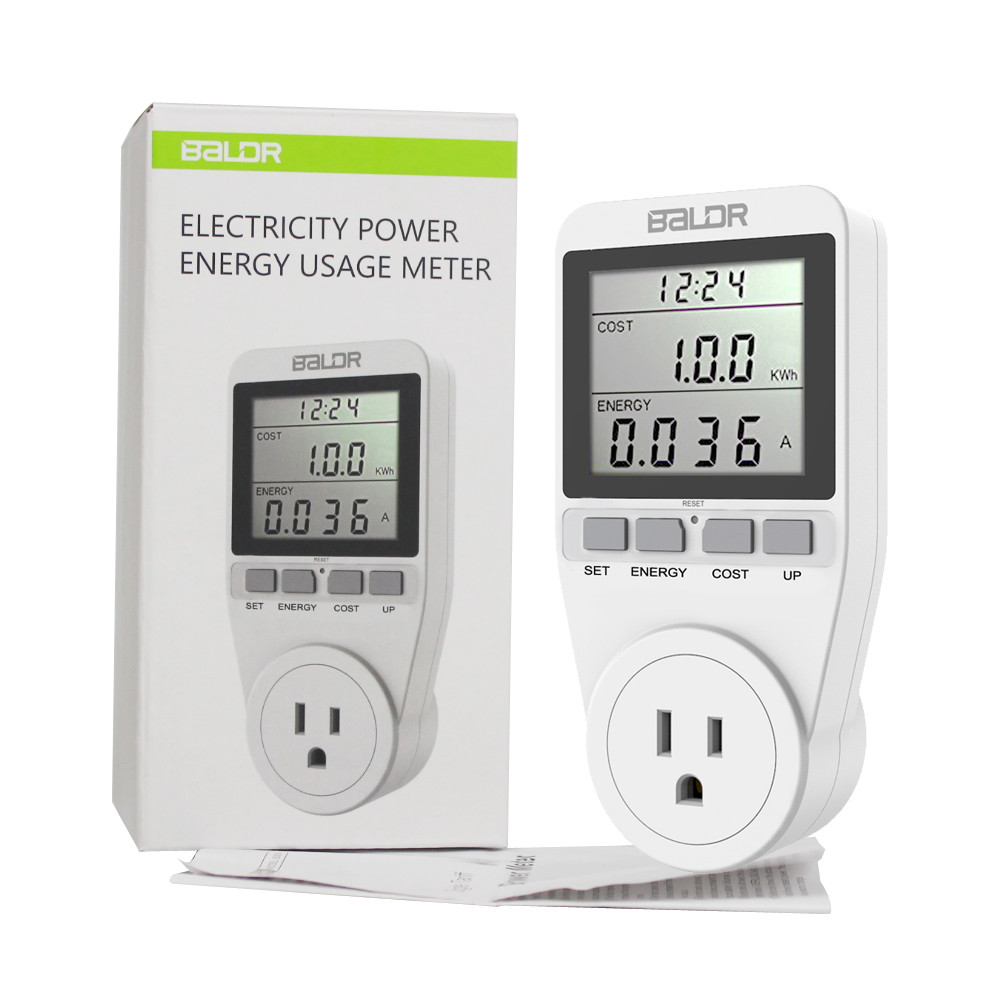 Buy Electricity Usage Monitor Plug Power Meter Energy Watt Voltage ...