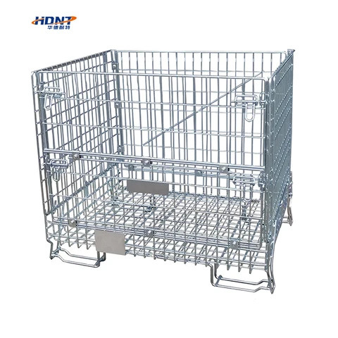 Buy European Style Heavy-duty Wire Mesh Container Warehouse Folding ...