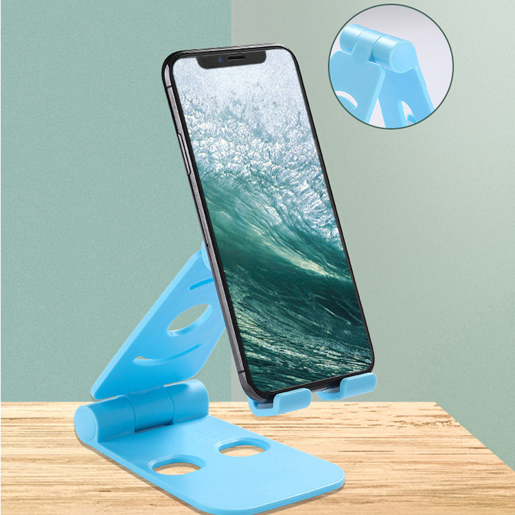 Buy Fold Plastic Cell Phone Stand Desktop Mobile Phone Stand Blue ...
