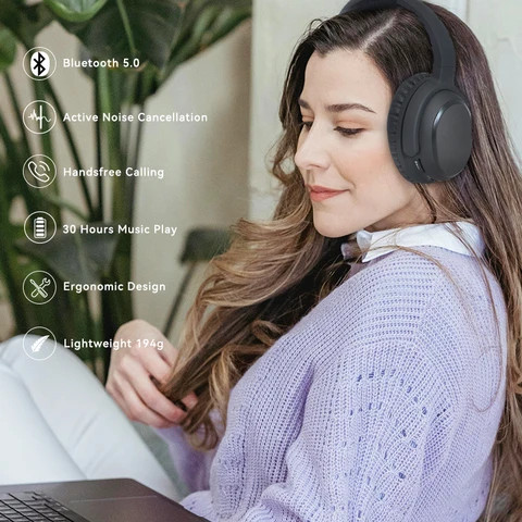 Buy Foldable Over Ear Wireless Noise Cancelling Headset Oem Noise ...