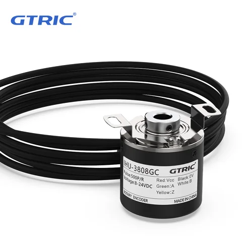 Buy Gtric Optical Encoder 8mm Shaft Head Clamping Type 24vdc Npn ...