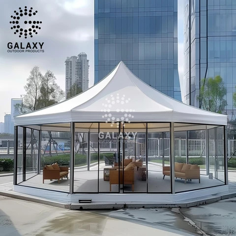 Buy Hexagonal Aluminum Frame Outdoor Event Party Festival Tent ...