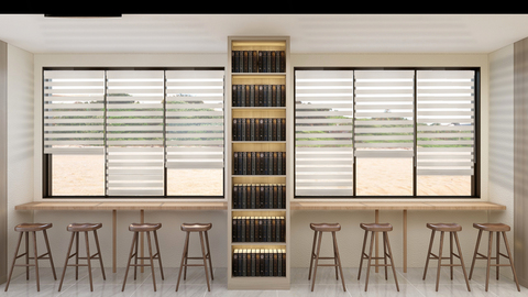 Buy Horizontal Indoor Sun Shading Roller Blind Mechanism Transparent ...