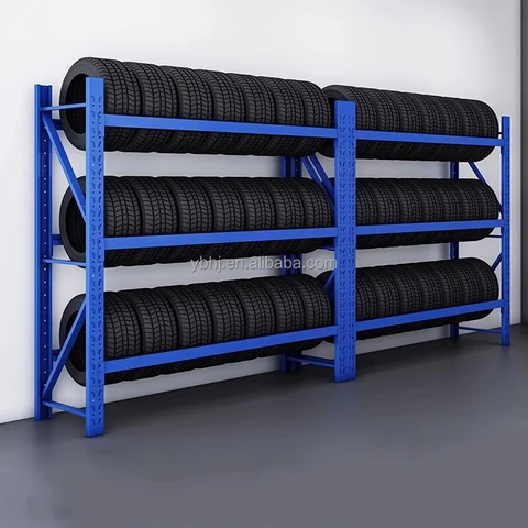 Buy Industrial Heavy Duty Warehouse Steel Metal Car Tire Storage Rack ...