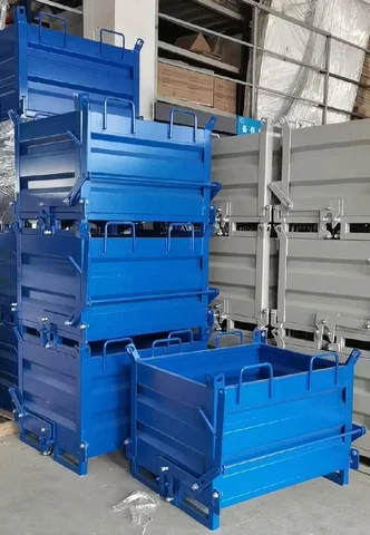 Buy Industrial Heavy Forklift Dump Hopper Warehouse Movable Iron ...