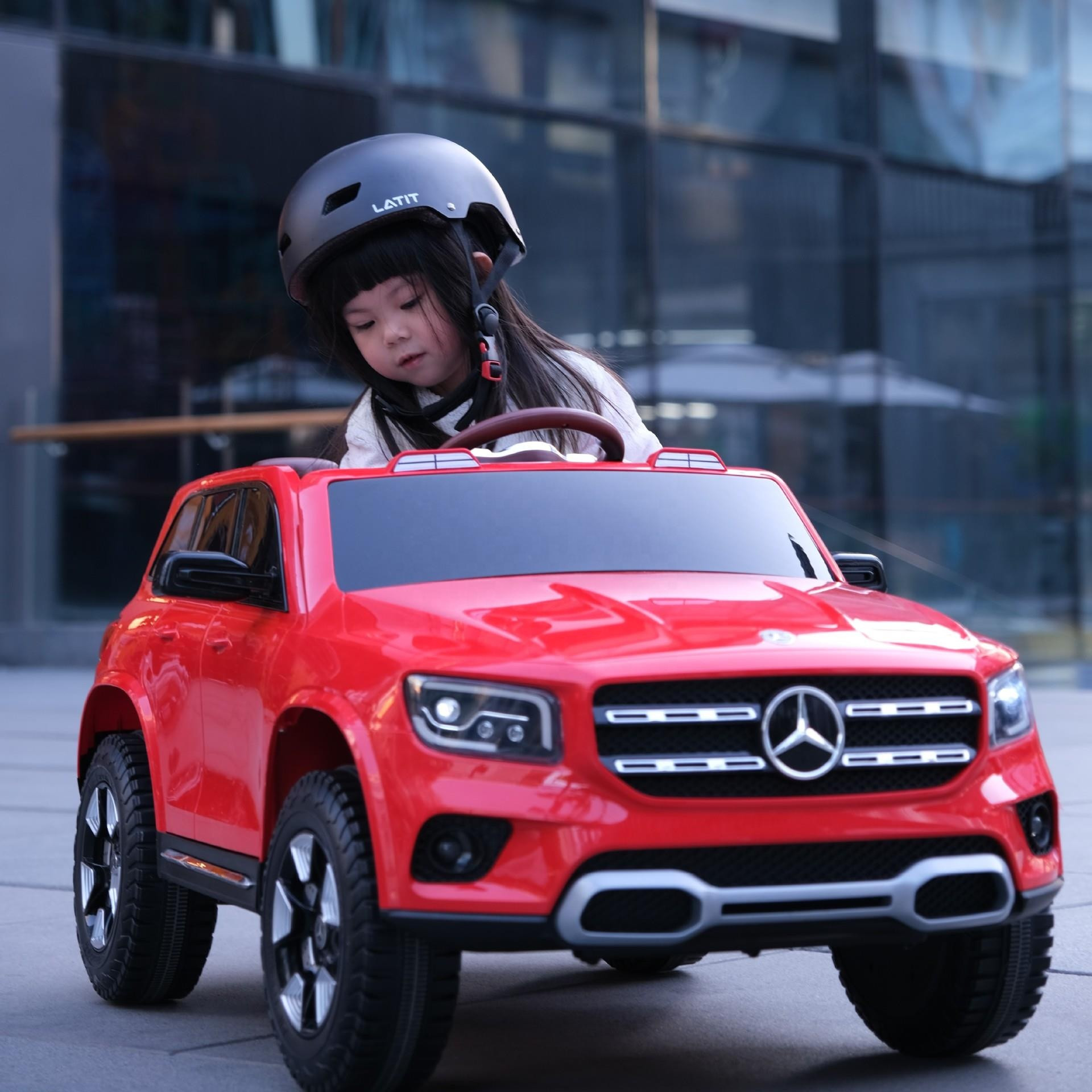 Buy Kids Cars Electric Ride On 12v With Remote Control Benz Glb License ...