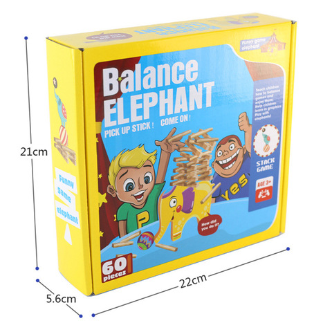 Buy Kids Educational Toy Elephant Balance Stack Game Patience ...