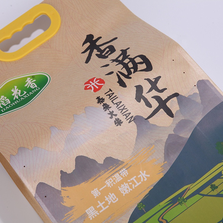 Buy Laminated Rice Bag Kraft Paper For 5kg Rice Packing from Nuoyadi ...