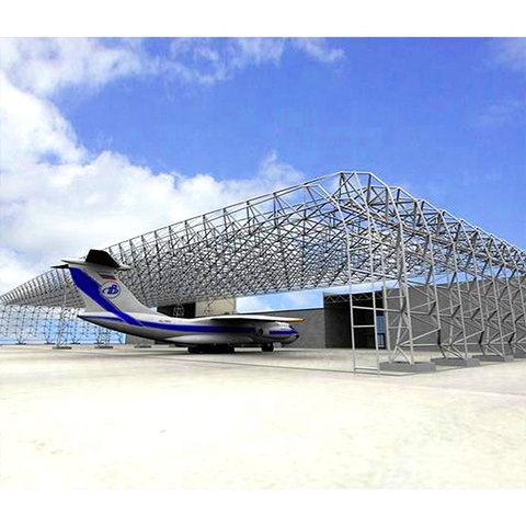 Buy Large Span Steel Structure Aircraft Hangar Arch Truss Roof from ...