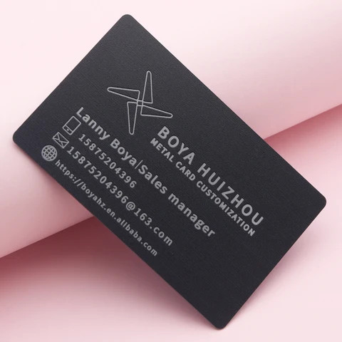 Buy Luxury Custom Logo Metal Card Printed Print Smart Vip Metal ...