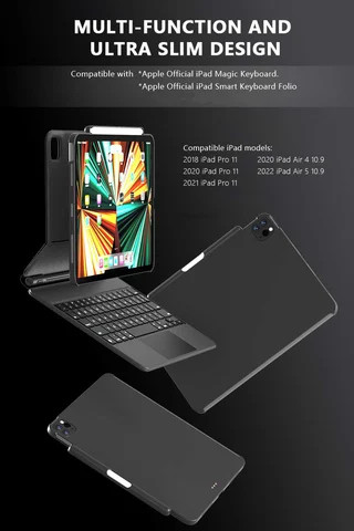 Buy Magic Keyboard Compatible Magnetic Case With Smart Connectors For ...