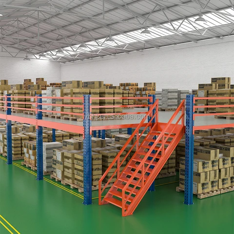 Buy Mezzanine Floor Attic Loft Warehouse Racking Pallet Shelf Shelves ...