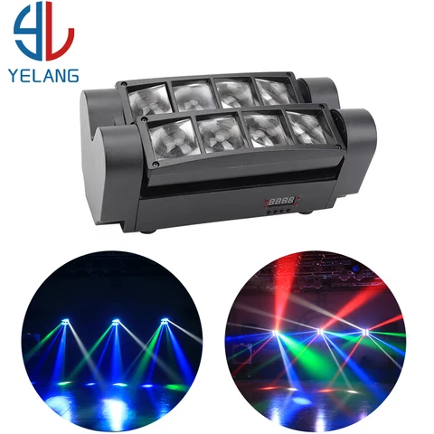 Buy Mini Spider 8*3w Rgbw Led 4in1 Disco Light Moving Head For Dj ...