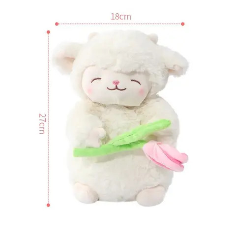 Buy Miniso Kawaii Stuffed Animal Sheep Plush Unisex Soft Cotton Doll ...